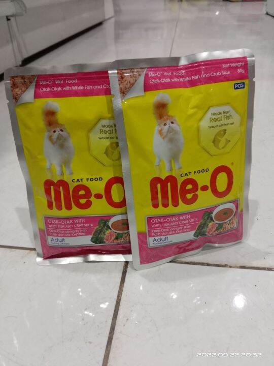 meo sachet makanan kucing otak otak with crab 80g | Lazada Indonesia