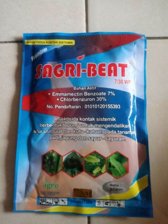 insektisida SAGRI-BEAT 7/30wp 80gram Pembasmi ulat Penggerek Batang ...