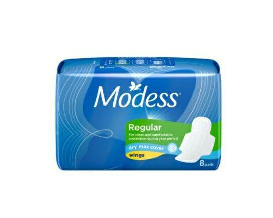 Modess Regular Dry Max Cover w/ Wings ( 8 pads ) | Lazada PH