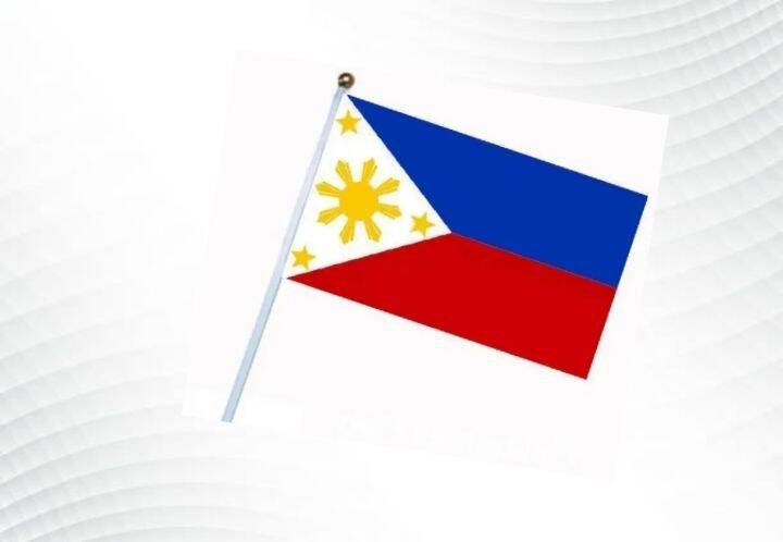 Philippines Flag Nylon (31cm x 17cm) with stick | Lazada PH