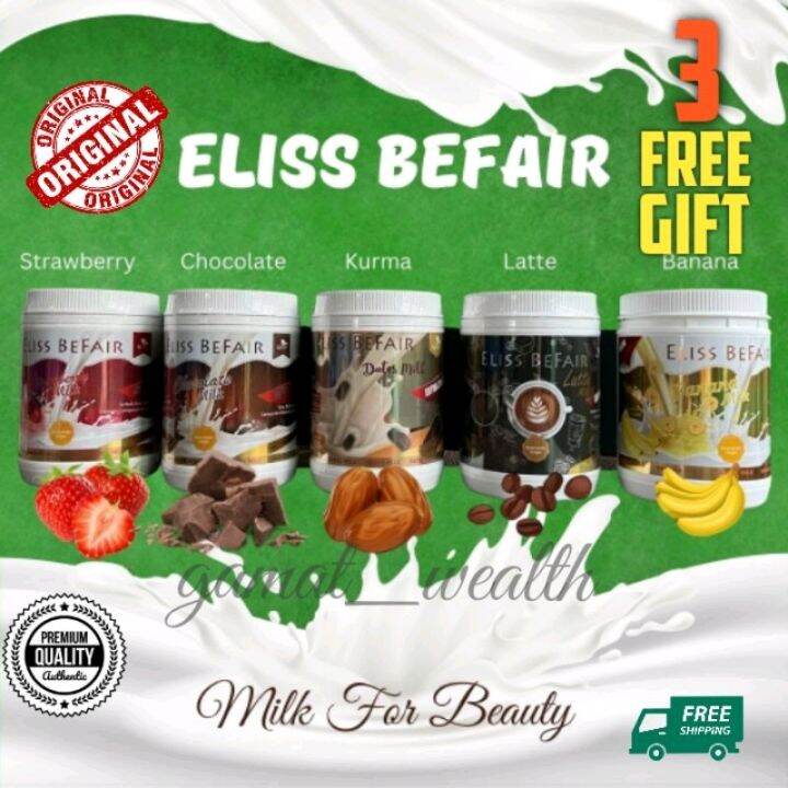 ELISS BEFAIR | SUSU PUTIH GEBU| KALSIUM|JERAWAT JERAGAT | Lazada