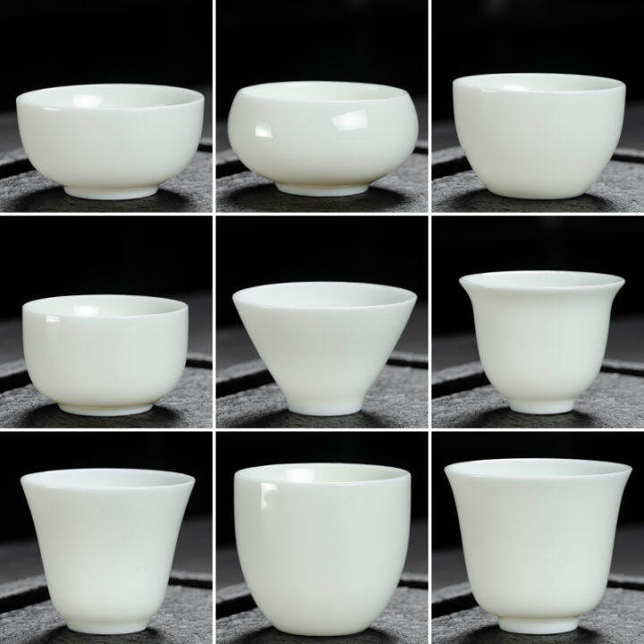 Porcelain Tea Tasting Cup Dehua Jade Porcelain White Porcelain Master ...