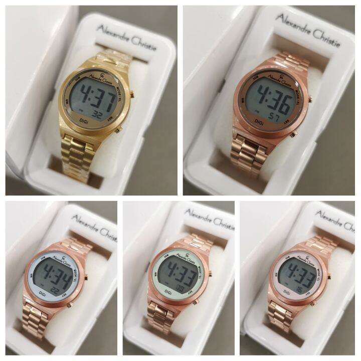 BISA COD Alexandre Christie Digital AC 9385 Jam Tangan Wanita Original ...