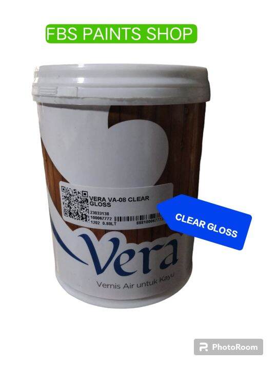 CAT VERNIS AIR UNTUK KAYU PROPAN VERA VERNIS AIR V- 08 CLEAR GLOSS ...