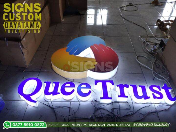 Neon Box dan Huruf Timbul Akrilik Nyala | Lazada Indonesia