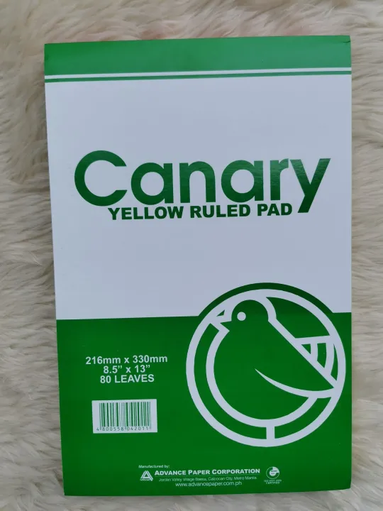 Canary Yellow Pad Paper 80 leaves(1 pad) | Lazada PH