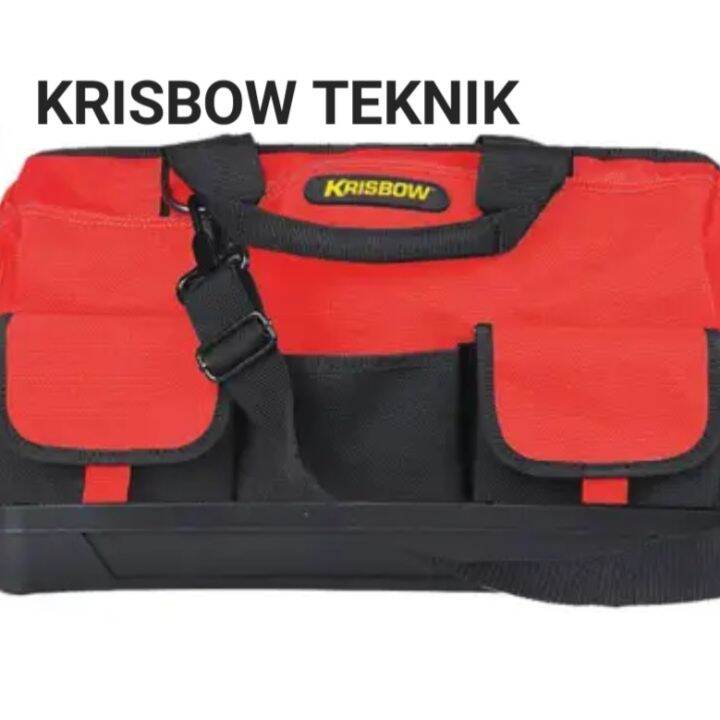 tas perkakas krisbow dengan alas karet tool bag krisbow | Lazada Indonesia