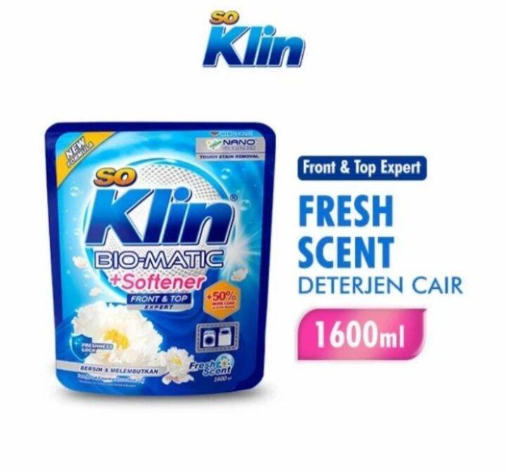 So Klin Bio Matic Front load 1600 Ml - Soklin Cair bio matic 1600 Ml ...