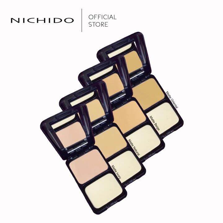 nichido two way cake matte powder 12g | Lazada PH