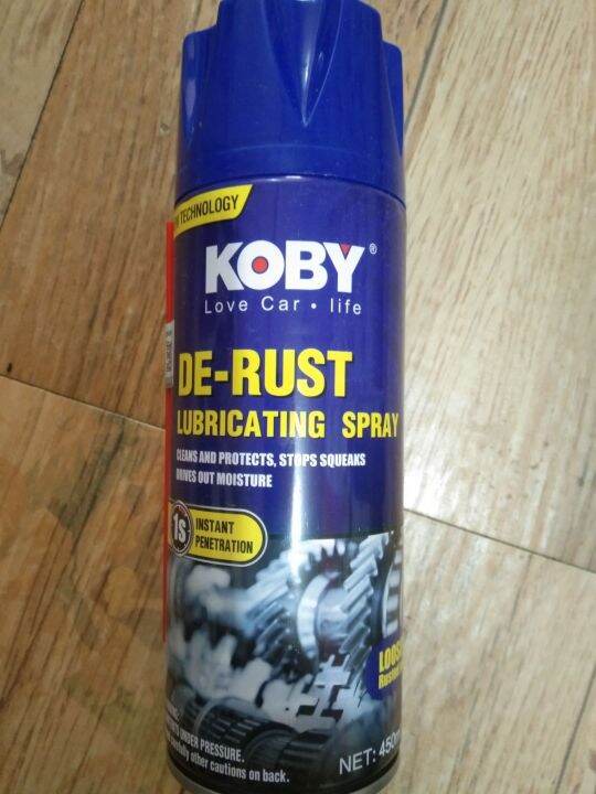 De-Rust Lubricating Spray 450ml by Koby | Lazada PH