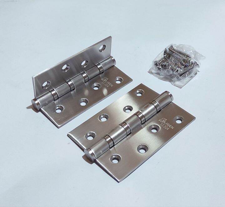 engsel tebal stainles 4 inch / engsel pintu 4 inch soligen | Lazada ...