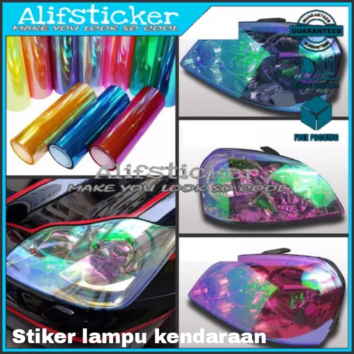 Sticker Stiker Lampu Smoke Hybrid Gossy 50cm Sticker Hybrid Haedlampu ...