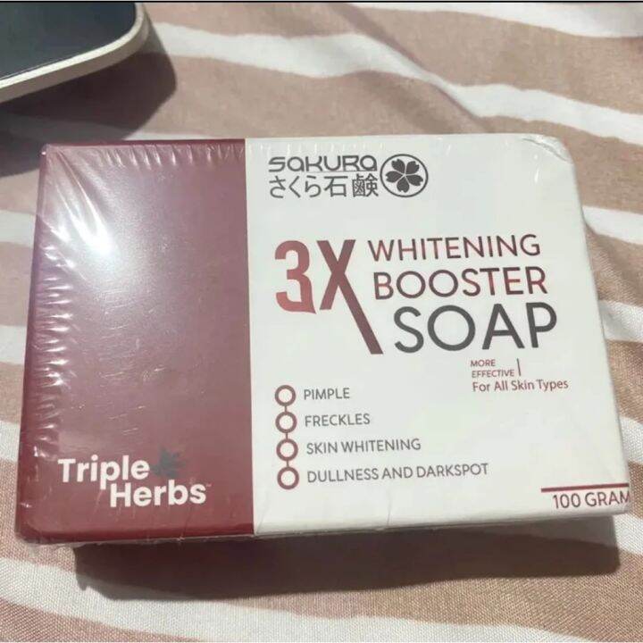 Sabun Sakura 3x berkesan Whitening booster | Lazada