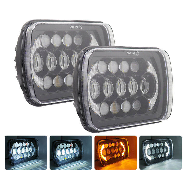 7 Inch 45W Square Led Light Spot LED Driving Lamp For Jeep Wrangler ...