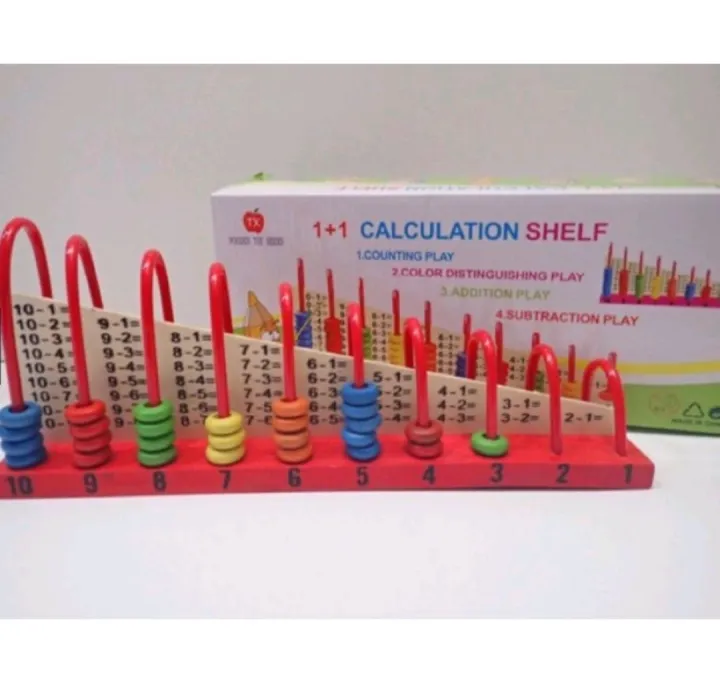 calculation shelf educational memory wooden toy | Lazada PH