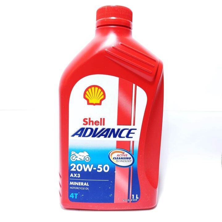 Oli Shell Advance AX3 20W 50 Mineral 1 Liter Oli motor vixion Jupiter ...