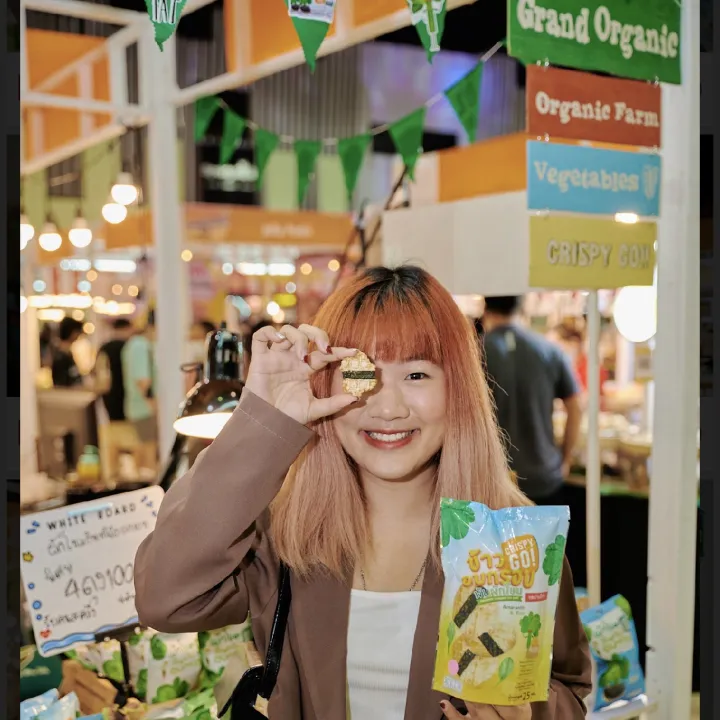 Crispy GO ขนมข้าวอบกรอบพันผักโขมอินทรีย์รสดั้งเดิม | Lazada.co.th