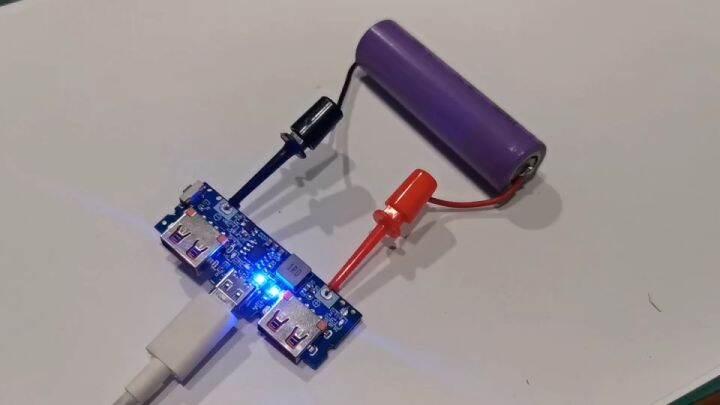 Module Charge (Power Bank) ชาร์จแบตเตอรี 3.7 V. ไฟออกUSB 2ช่อง ไฟเข้า ...