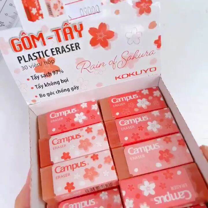 Tẩy Campus, tẩy tam giác, TRI 36, SAKURA, KAWAI, MEOW, LINE FIELD, ONE ...