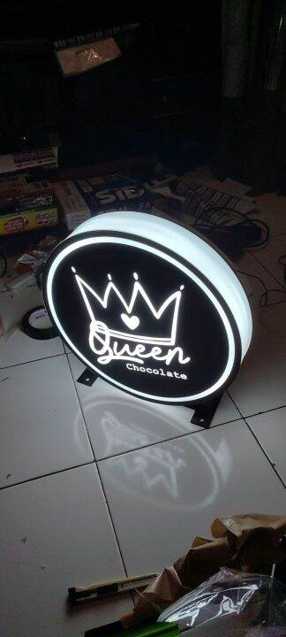 Neon Box Dinding Satu Sisi 50cm Custom | Lazada Indonesia