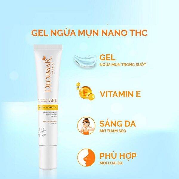 Gel Ngừa Mụn Decumar Advanced White Kem Ngừa Các Loại Mụn Từ Nghệ Trắng ...