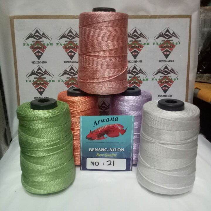 Benang Nilon Cap ARWANA No D21 Nylon Layangan Bahan Bangunan Kerajinan ...