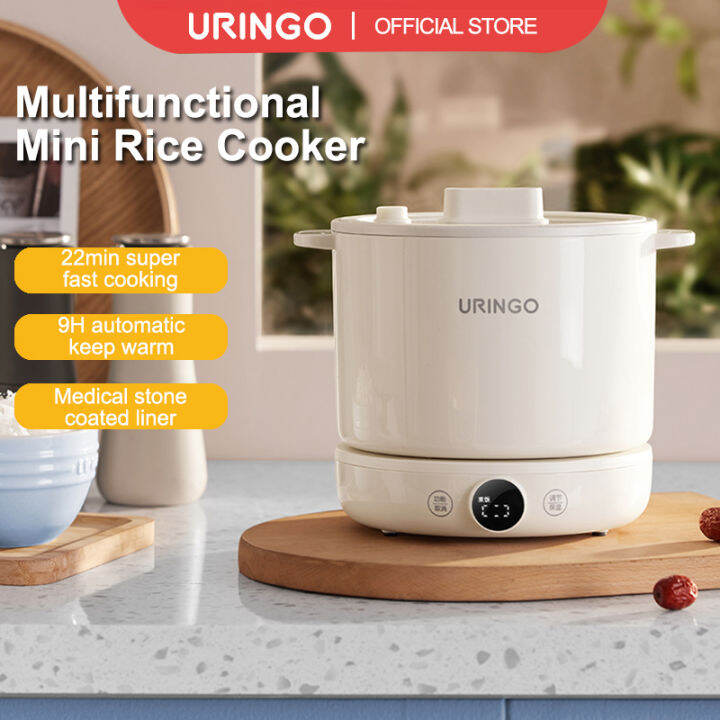 URINGO Multi-Function Touch Control Smart Appointment Mini Electric Rice Cooker(1.5L) | Lazada PH