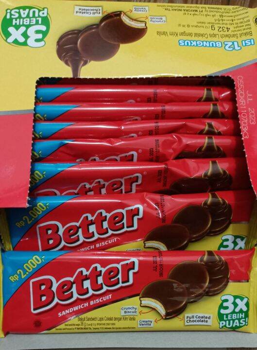 Better sandwich biskuit full coklat 2000 | Lazada Indonesia