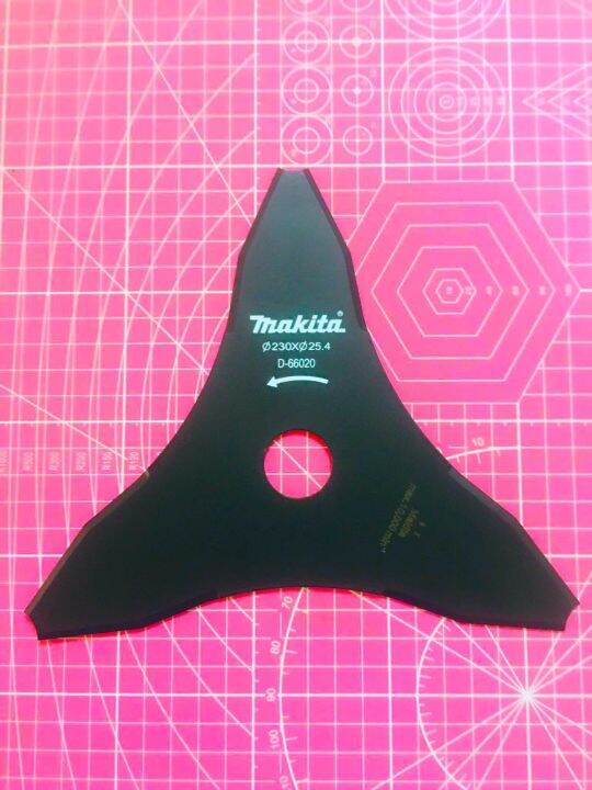 ใบตัดหญ้าสามแฉก makita D-66020 ขนาด 230mm*25.4mm แท้ | Lazada.co.th