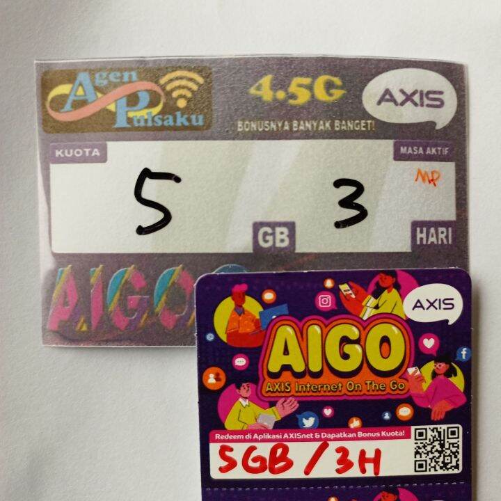 Voucher Axis 5 Gb 3 hari | Lazada Indonesia