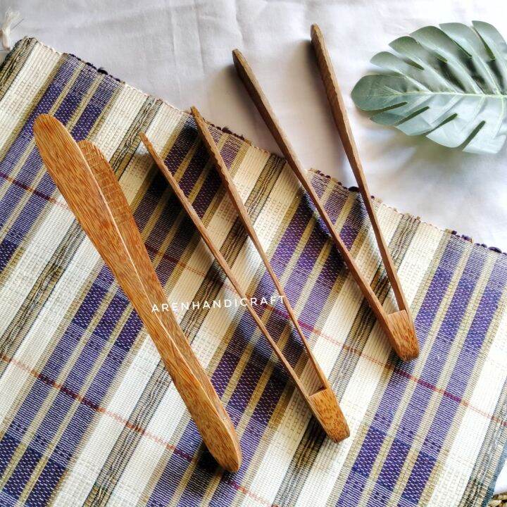 Pencapit makanan kayu kelapa | Lazada Indonesia