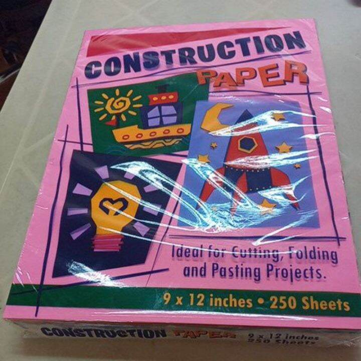 1 Ream Construction Paper 250 sheets assorted Color | Lazada PH