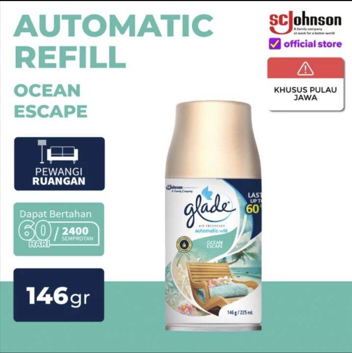 Glade Matic Spray Ocean Escape 146gr / 225ml | Lazada Indonesia