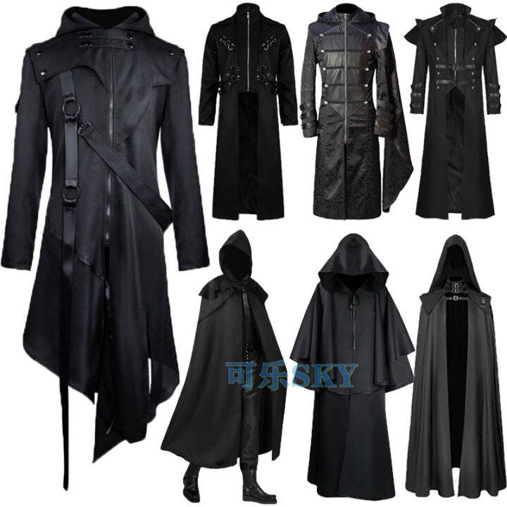 Halloween Costume Medieval Cloak Gothic Coat Fashion Plague Beak Doctor ...