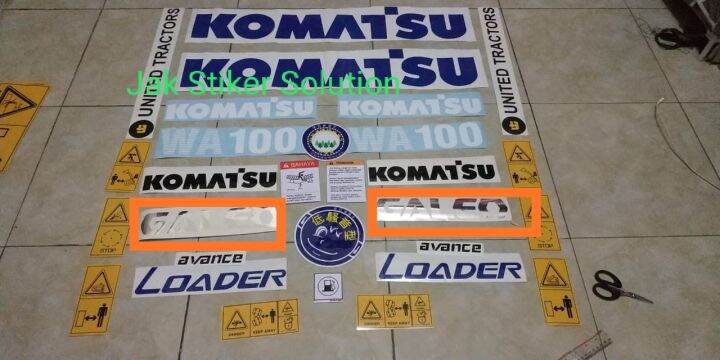 Stiker Komatsu WA100 Sticker Alat. erat Wheel loader | Lazada Indonesia