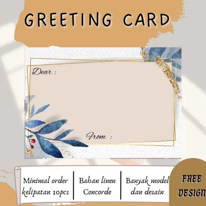 GREETING CARD| KARTU UCAPAN HAMPERS | KARTU UCAPAN KOSONG | Lazada ...
