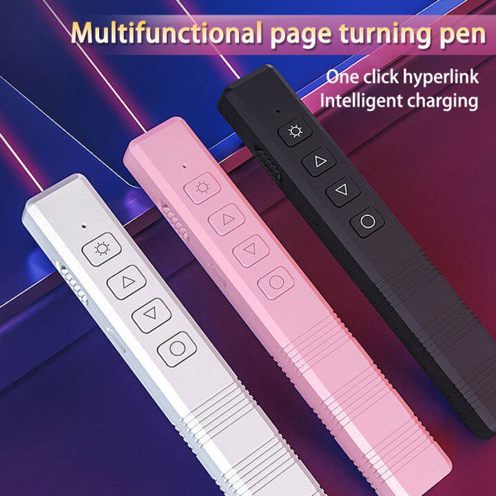 【24 hours shipping】Wireless Presenter Clicker Page Flip Pen USB Laser ...