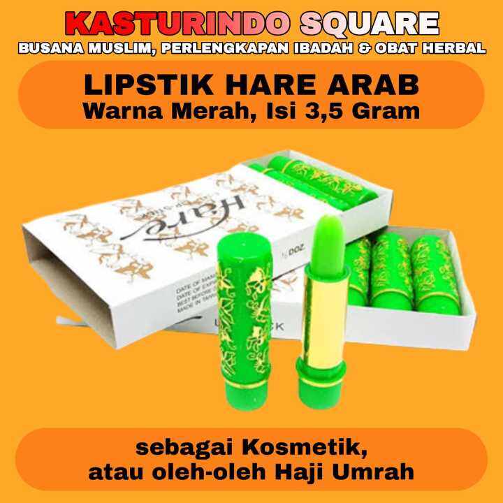 Lipstik Hare Arab Gincu Hijau Warna Merah Pewarna Bibir | Lazada Indonesia