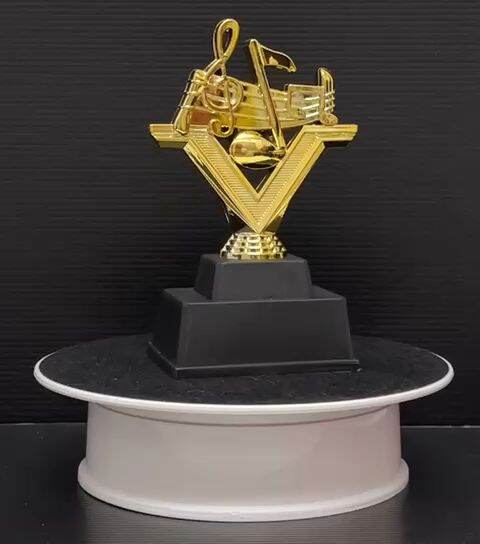 MUSIC NOTES Plastic Trophy MF004 Screw Medal (Hadiah Sukan Sekolah Dan ...