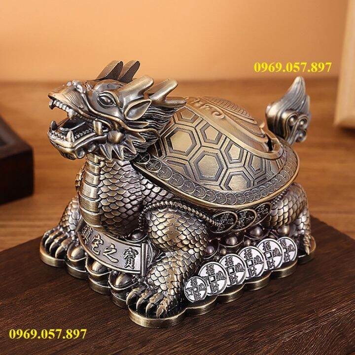 GẠT TÀN THUỐC LÁ GIẢ CỔ LONG QUY, LÂN QUY KÉO DÂY TIỀN VÀNG– HỔ GIẢ CỔ - VOI THÁI CÁT TƯỜNG ...