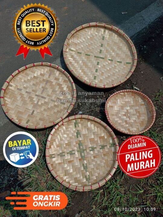 tampah bambu kecil anyaman bambu Nyiru Mini nampan bambu mini | Lazada ...