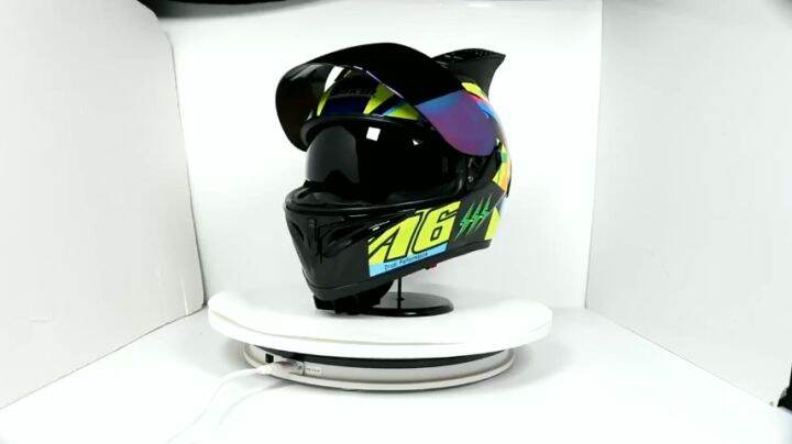 VGV JIEKAI Dual Lens Motorcycle Helmet Full Face Helmet Double Visor ...