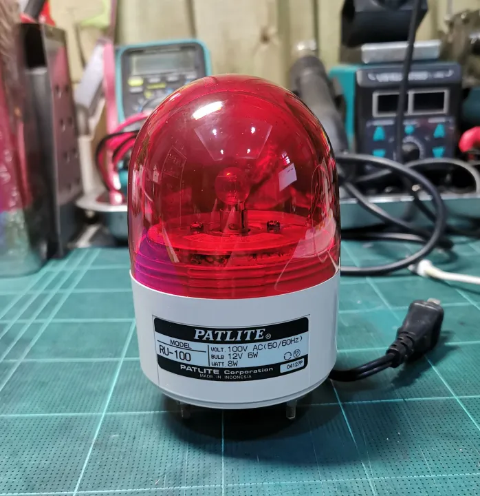 ไฟหมุน PATLITE RU-100-R สีแดง 100VAC | Lazada.co.th