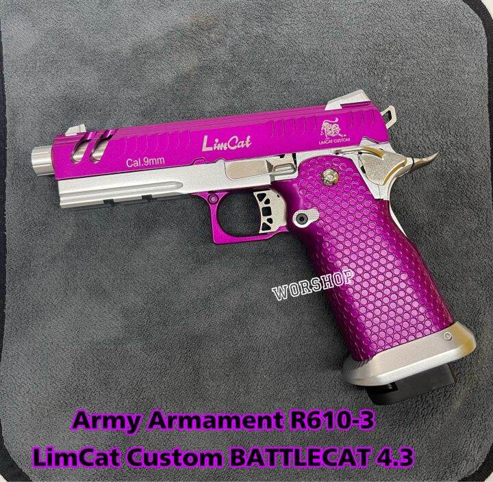 ปืนบีบีกัน Army Armament R610-3 LimCat Custom BATTLECAT 4.3 แถมฟรี ...