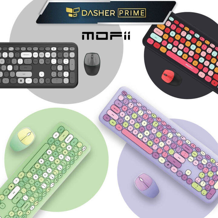 MOFII Sweet Wireless Keyboard & Mouse Combo for Laptop Computer PC ...