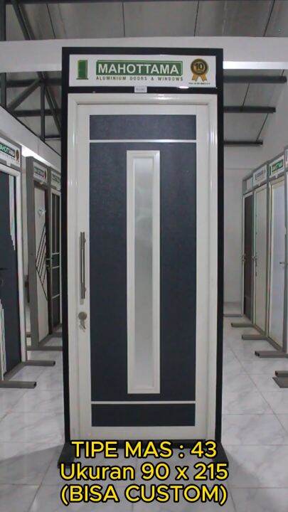 Pintu Aluminium Rumah Utama Minimalis 80 x 200 Doors Modern Bisa Custom ...