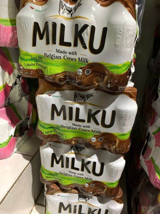 Susu UHT milku coklat 1 lusin isi 12 botol (220ml) / minuman susu sapi ...
