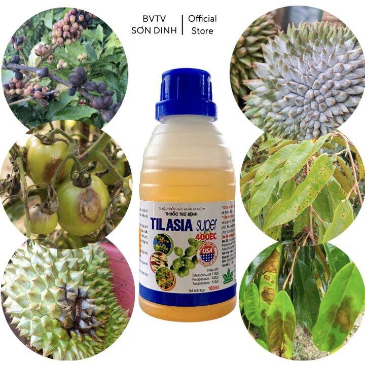 Thuốc trừ nấm Til Asia Super 400EC trừ bệnh nấm hồng thán thư, rỉ sắt, đốm lá, thối cành, phấn ...