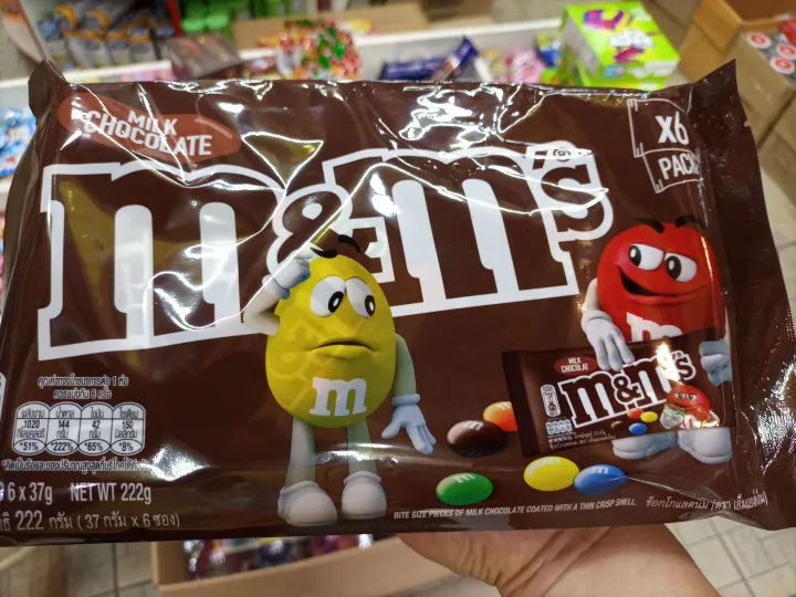 M&M milk chocolate x6 pack 222g | Lazada PH