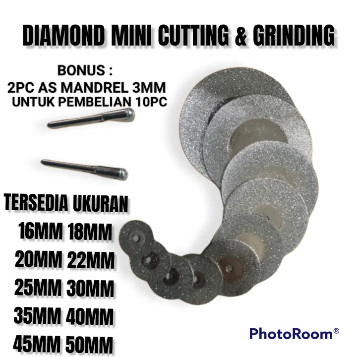 MATA POTONG POLES GERINDA DIAMOND MINI CUTTING DISC UKURAN 16MM SAMPAI ...